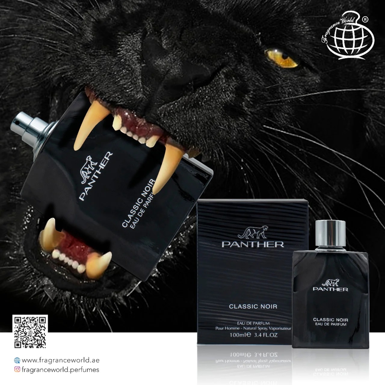 ادکلن پانتر کلاسیک نویر فراگرنس ورد panther classic noir – پرفیوم ویزیت